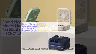 Foldable USB Handheld Fan With 2000mAh Battery For Outdoor Use