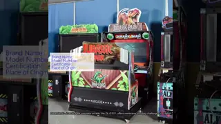 Dreamland Jurassic Park Dinosaur Simulator Coin Operated Video Arcade Shooting Game Offering Seamless English Language Integration For Immersive Shooting Challenges In Amusement Parks