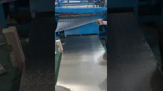 Orange Peel Pattern Embossed Aluminum Coil Uncoiling & Leveling