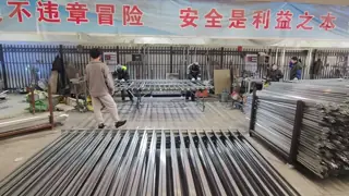 China Powder Coated Flat Top Fence Panel Wrought Iron Steel Metal Fence Picket Ornamental for sale