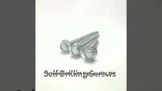 100pcs M6x12mm 1.0mm Thread Pitch Stainless Steel 304 Hex Socket Cap Screw DIN912 Silver Showcase