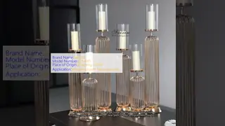 Saixin New Design Popular Elegant Set Gold Metal Candle Holder for Table Decoration