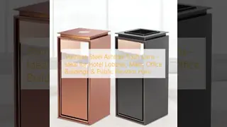 Durable Stainless Steel Outdoor Bins