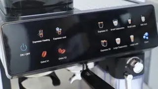  LED Digital Touch Screen Expresso Coffee Machine 1.6L Water tank 20 bar 