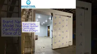 China Stainless Steel Hinged Door Cold Storage Room with Aluminum Rail and No Packaging for sale
