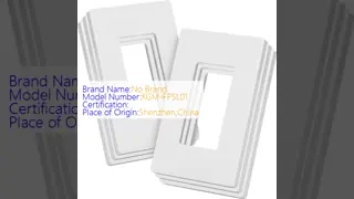 China Rectangular Plastic 1 Gang Wall Plate Screwless Matte Finish 116x70.2mm for US Sockets for sale