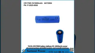CR17505 3V 3000mAh Battery Applied In  Smart Meters Industrial Control And Security Systems