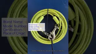 China Heavy Duty Dog Tie Out Cable with 100 Pounds Capacity and 20 Foot Length for Large Dogs - Weather-resistant and Rust-proof for sale