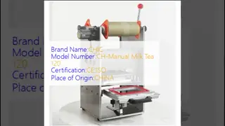 Milk Tea Sealer Machine Food Grade Stainless Steel