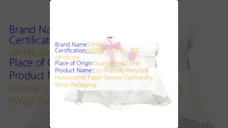 China Eco-Friendly Biodegradable Kraft Honeycomb Sleeve for Flower Gift Wrapping Packaging Supplies for sale