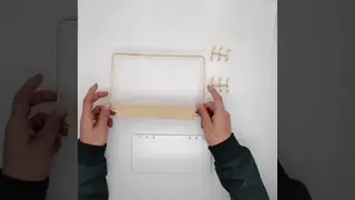 China Creative Double Sided Blank Sublimation Calendar Frame Display And Holder With Printable 7 PET Sheets for sale