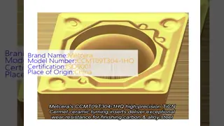 China High Precision Ticn Cermet Ceramic Turning Inserts high precision CCMT09T304-1HQ for sale