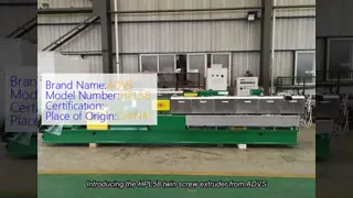 HE58 Plastic Compound Twin Screw Extruder datas share with TEM58SS