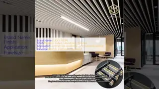 China Aluminum Profile Baffle Metal Suspended Ceiling Baffle Perforated Ventilated Tile Ceiling for sale