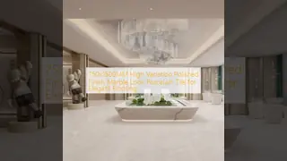 Marble Look Porcelain Tiles Elegant Kitchen Flooring