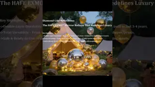 China PVC Inflatable Mirror Balloon with High-Shine Metallic Surface for Decorative Applications for sale