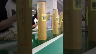 China Competitive Prices Paper Cylinder Wine Bottle Tube Packaging Box Round Wine Gift Box With Metal Lid for sale