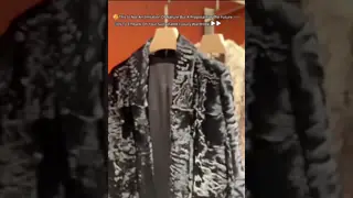 Persian lamb faux fur coat