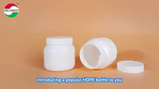 China High Volume Empty HDPE Plastic Jars for Medicine Powder Bottles Supplement Pill Vitamin with Gasket Airtightness for sale