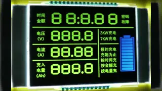 중국 맞춤형 모양 VA LCD 디스플레이 컬러 세그먼트 LCD 디스플레이 4자리 제브라 스크린 판매용