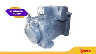 Product showcase of A4VG180 hydraulic pump compatible with hydraulic servo valves