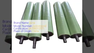 Heavy Duty PU Coated Roller with 95 A Shore Hardness for Corrosion Resistant Material Handling Forklift Applications