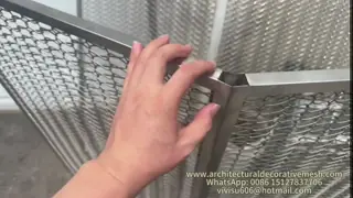 China 1mm Architectural Decorative Wire Mesh Panels with 1.5-12mm Wire Diameter Options for Facades and Ceiling Systems for sale