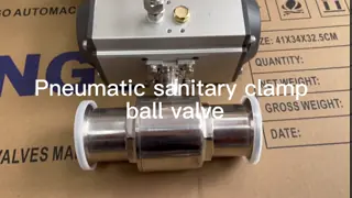Pneumatic clamp ball valve