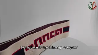 Watch: Clothing Customized Jacquard Elastic Band With One Side Logo Showcase