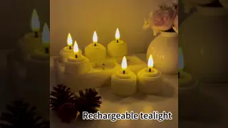 China Home Decoration 3D Flameless Candle Ivory Flameless LED Tealight Candles Eco Friendly for sale