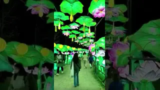 China Custom Passage Lanterns for Zoo/park Gate Entrances, Large-scale Festive Outdoor Lotus Decorative Passage Lights for sale