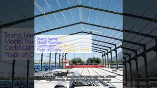 Easy Build Prefab Steel Structure Warehouse Construction Material for Commercial and Agriculture Buildings