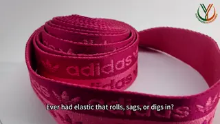 China Customised Two Colour Jacquard Elastic Band Using Spandex Nylon Polyester for sale