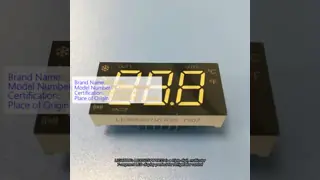Triple Digit Multicolor 7 Segment LED Display Common Cathode for Refrigerator Control
