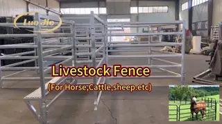 China Durable Goat Farm Fence Horse Cattle Yard Panel For Animal Security 1.8*2.1m for sale