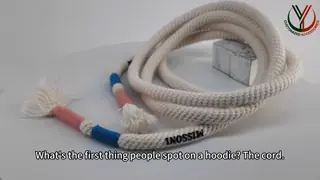 China 140cm Polyester Flat Rope with Matte Black Silicone Logo for Garments - Customizable Drawstring with 500pcs MOQ for sale