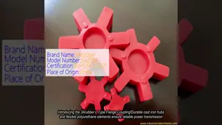 China L Type Flange Cast Iron Polyurethane Coupling with High Torque Capacity and Easy Maintenance for Flexible Jaw Applications for sale