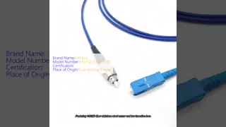 China Blue SS Single Mode Fiber Patch Cord G625D Pre Terminated Fiber Cable for sale