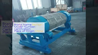China Stainless Steel Micro Drum Filter with Automatic Control and Low Operating Cost for Sewage Treatment for sale