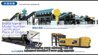 China Advanced Aluminium Scrap Sorting Machine with Eddy Current Separators, LIBS, and NIR Sensor-Based Sorters for High-Purity Recycling for sale