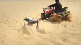 China Lightweight Wheel-legged Robotic Dog with IP66 Protection and 15kg Payload for Extreme Environments for sale