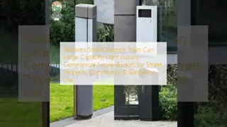 Large Stainless Steel Trash Can