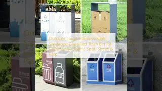 Cartoon Outdoor Trash Bin