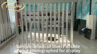 China Robust Steel Palisade Fence Panels For Protection Driveway Gates Rail W Section Palisade Fence for sale