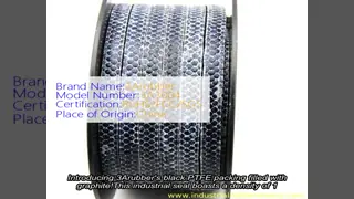 China Black Color PTFE Packing with Graphite for Industrial Seal, Density 1.4g/cm³ and Working Temperature -240℃ to +455℃ for sale