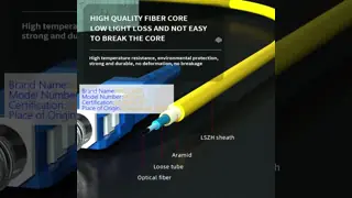 SM G652D G657A 0.9mm Fiber Optic Pigtail 12 Color Fiber Cores LC UPC APC Patch Cord Pigtail