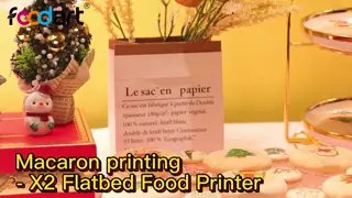 Macaron printing | X2 Flatbed Food Printer | Foodprinttech