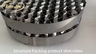 China LuoJie Compact Metal Corrugated Structured Packing High Capacity Low Pressure Loss for sale
