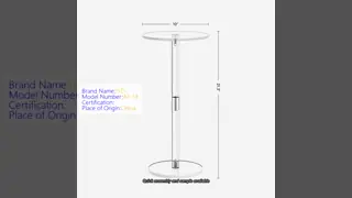 Easy Assembly Custom Acrylic Furniture Clear Side Table Coffee Table For Small Space