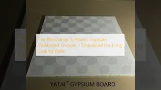Durable Gypsum Walls Fire Resistant Long Lasting